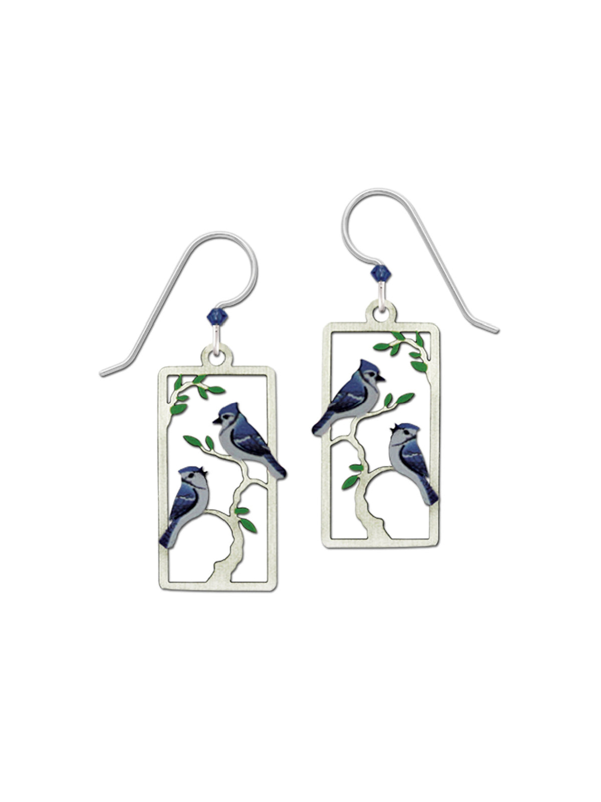 Blue Jays in Tree Dangles by Sienna Sky | Sterling Silver | Light Years