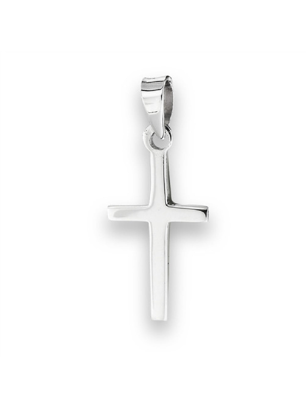 Simple Cross Necklace | Sterling Silver Pendant Chain | Light Years