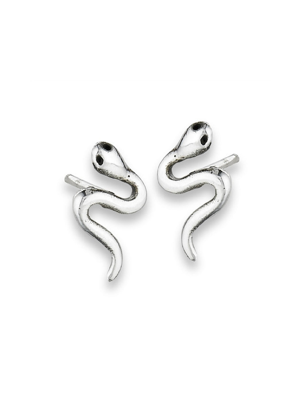 Simple Snake Posts | Sterling Silver Studs Earrings | Light Years Jewelry