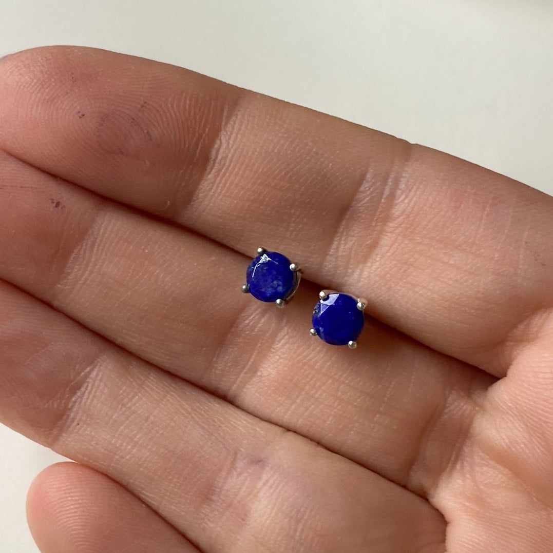 Genuine Stone Posts | Sterling Silver Gemstone Earrings | Light Years