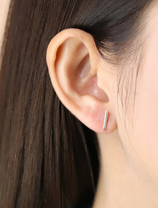 Round Bar Posts | Sterling Silver Studs Earrings | Light Years Jewelry