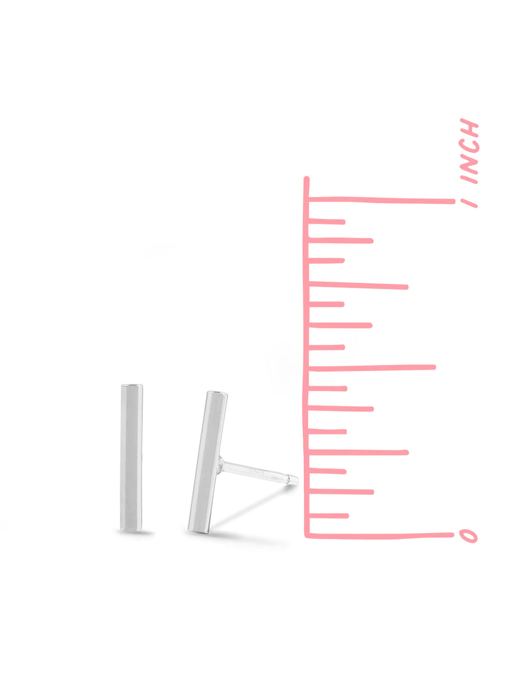 Round Bar Posts | Sterling Silver Studs Earrings | Light Years Jewelry