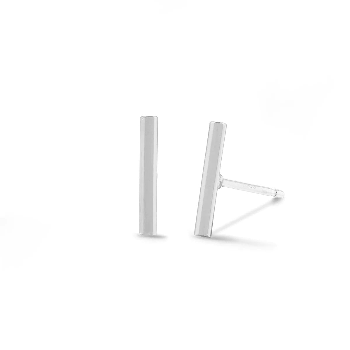 Round Bar Posts | Sterling Silver Studs Earrings | Light Years Jewelry