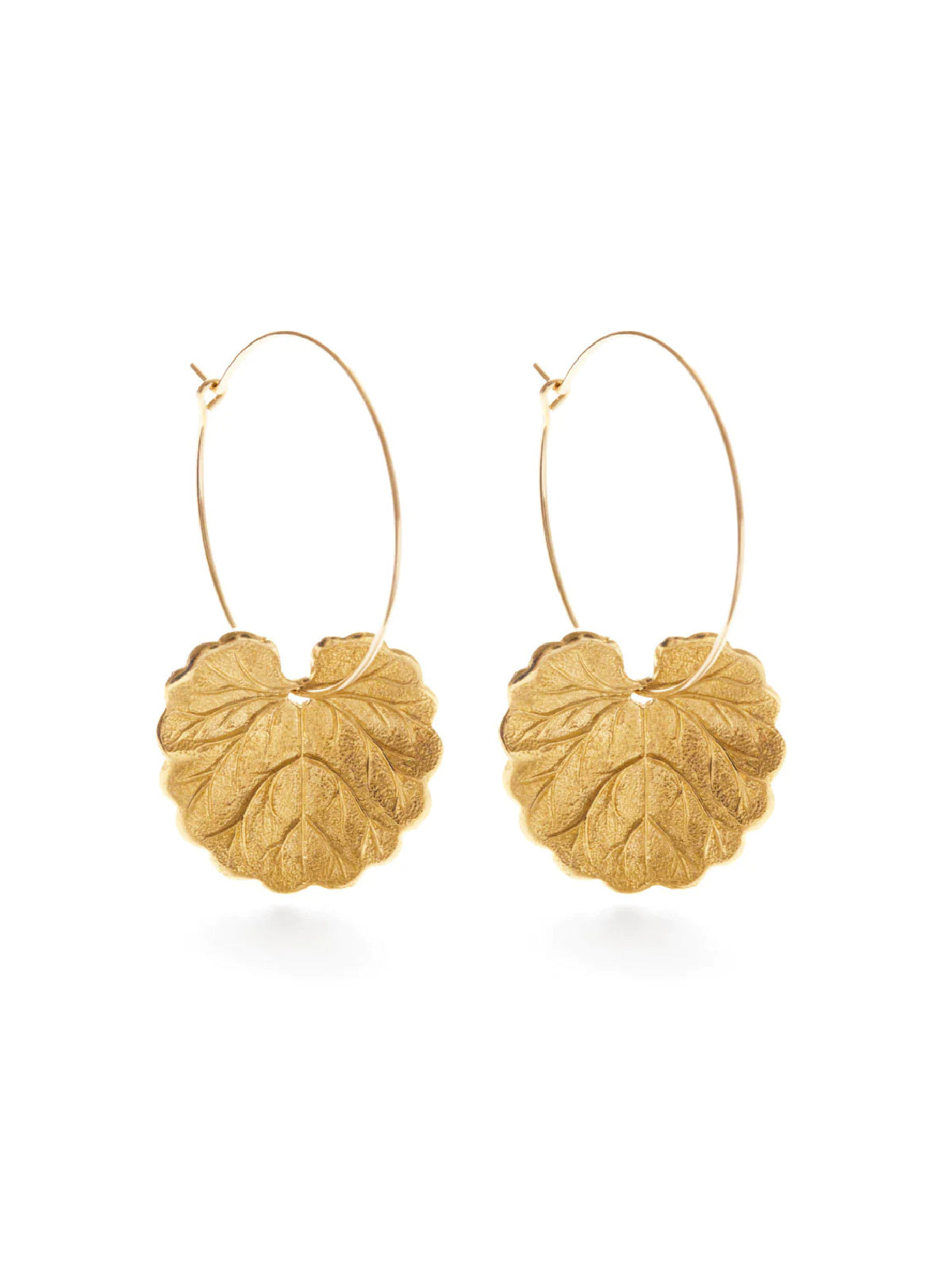Geranium Leaf Hoop Earrings by Amano Studio | 14k Gold Fill | Light Years