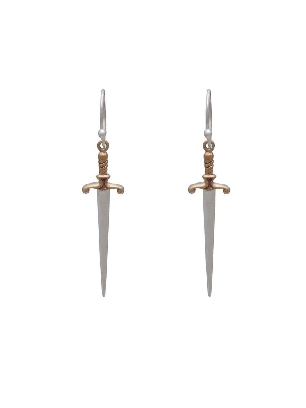 Large Sword Dangles | Sterling Silver Stud Earrings | Light Years Jewelry