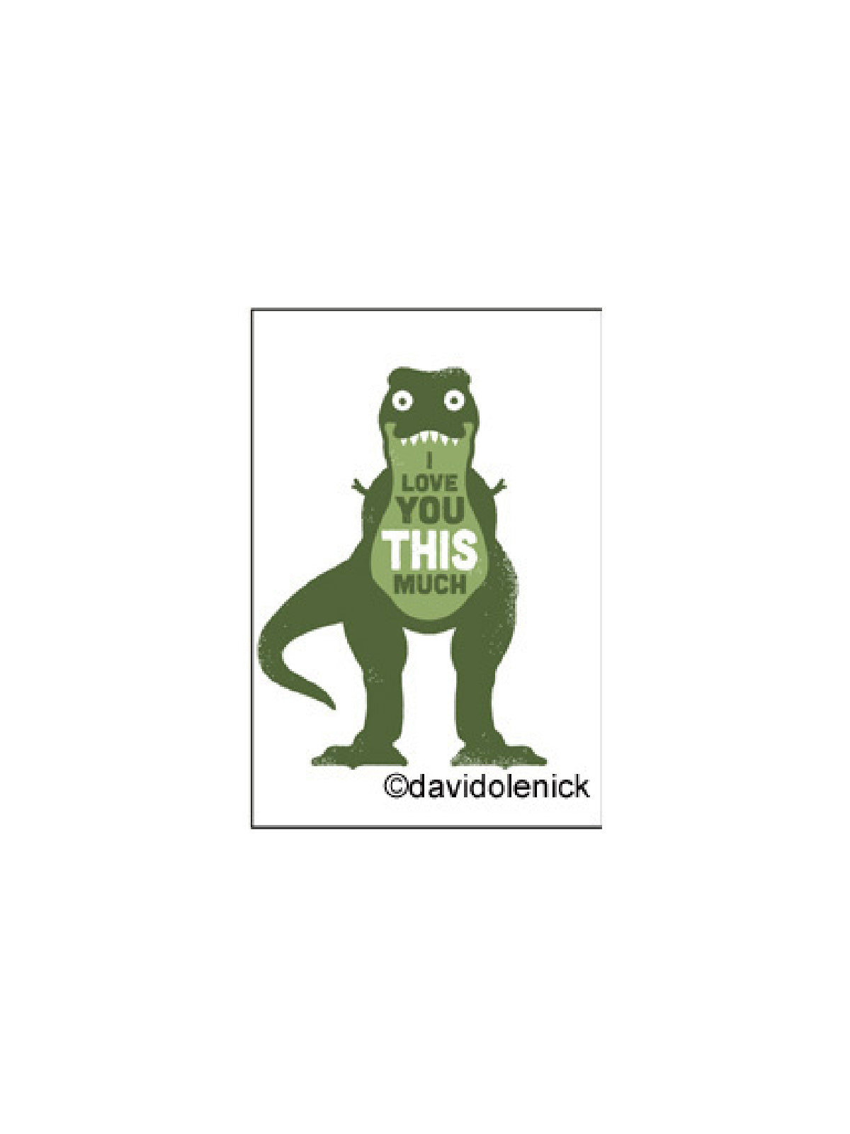 I Love You T-Rex Fridge Magnet | Gifts Decor | Light Years Jewelry